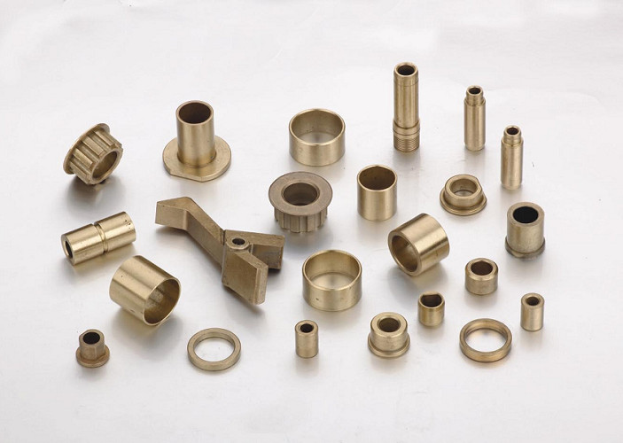 Liquid Or Solid Lubricant Sintered Bronze Bearings / Plain Bearing Bush