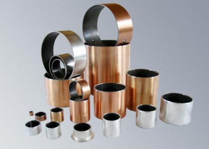 PTFE + Porous Bronze Powder Steel Backing Self Lubricating Bushing Du ...